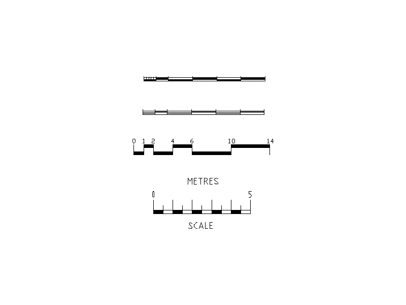 Scale Bars Free CAD Blocks In DWG File Format